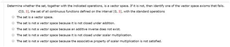 solved determine whether the set together with the