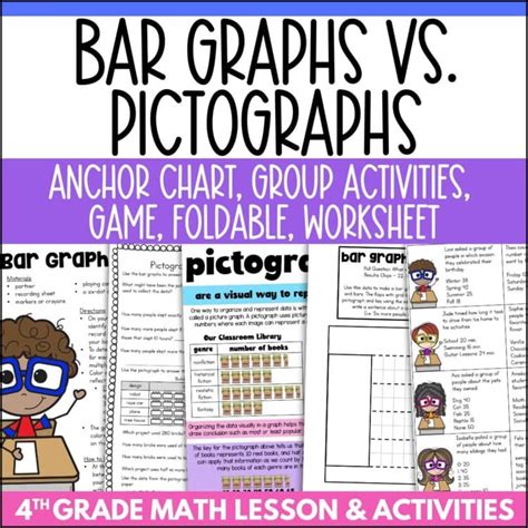 Bar Graphs And Pictographs Anchor Chart Games Worksheet Represent Categorical Data