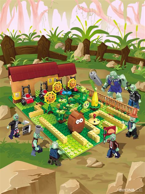 植物大战僵尸背景插画风格插画设计作品 设计人才灵活用工 设计dna