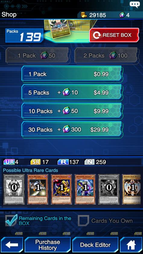 Reset Pulled Ultra Rares From Packs R DuelLinks