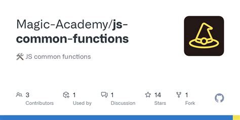 Github Magic Academyjs Common Functions 🛠️ Js Common Functions