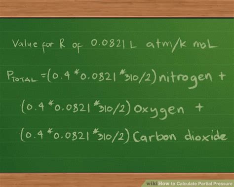 How To Calculate Partial Pressure 14 Steps With Pictures