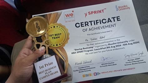 Thrilled To Share That Me With My Team Won At Startup Bootcamp Organized Tushar Attri 14