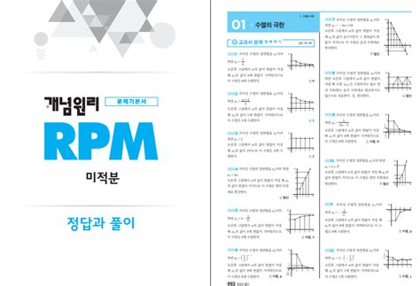 개념원리 Rpm 미적분 답지 2025 답지닷컴