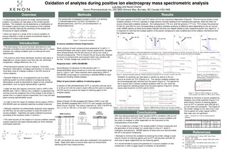 Pdf Oxidation Of Analytes During Positive Ion Electrospray Mass