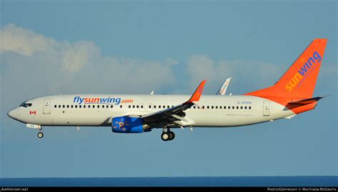 Aircraft Photo Of C Ffph Boeing 737 81d Sunwing Airlines 278939