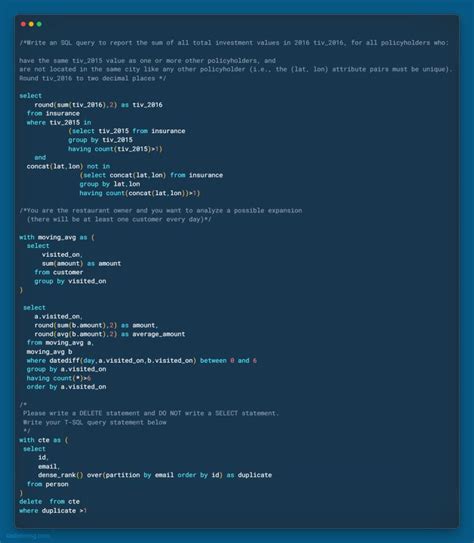 Day12 Sql Leetcode2023 Sqlprogramming Dailylearning Dataanalytics