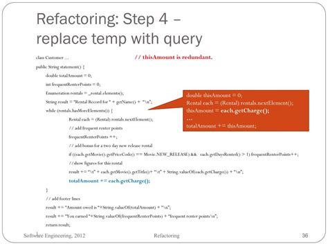 Ppt Software Engineering Refactoring Powerpoint Presentation Free