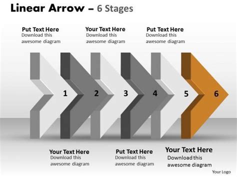 Ppt Background 3d Non Linear Powerpoint Procedure To Show 6 Steps