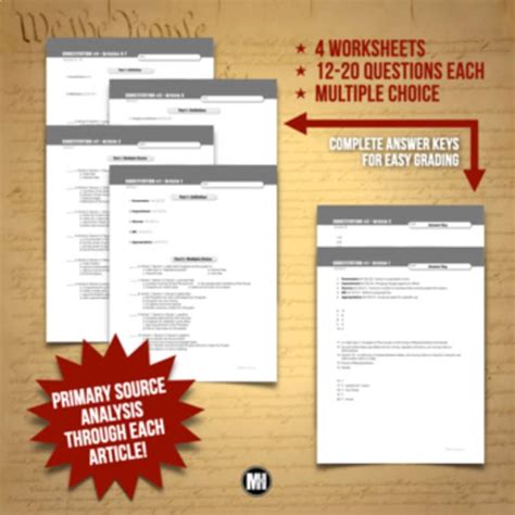 Articles Of The Constitution A Primary Source Analysis On The 7 Articles