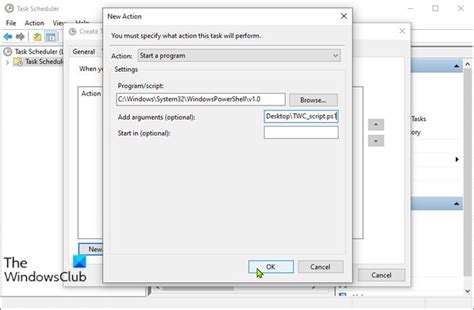 Schedule Powershell Script Using Task Scheduler External Hard Drive