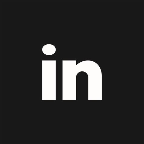 Linkedin App Icon Black App Black And White Logos
