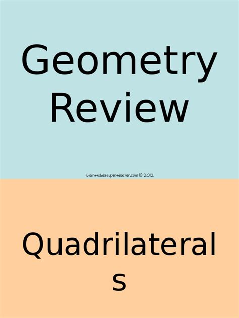 Geometry Review Show Updated 2016 Pdf Polytopes Euclidean Plane Geometry