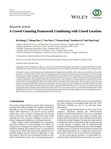 pdf a crowd counting framework combining with crowd location