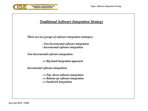 PPT Software Integration Testing PowerPoint Presentation Free Download ID