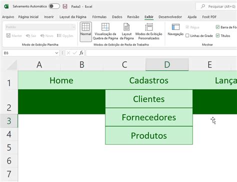 Como Criar Menus De Sistema No Excel Design De Planilha Guia Do Excel