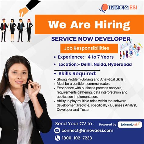 Innova Esi On Linkedin Jobopening Hiringnow Servicenowdeveloper Businessanalysis