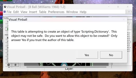 Getting Odd Error In Vpinballx 1080 1873 Bdd0673 Release Win X64 And