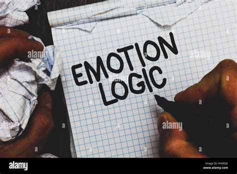 Handwriting Text Emotion Logic Concept Meaning Heart Or Brain Soul Or Intelligence Confusion