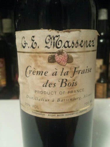 G E Massenez Cemassenez Creme De Fraise Des Bois Vivino Australia