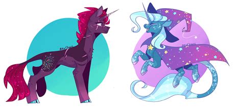 [mlp] Tempest And Trixie Redesigns By Akiiichaos On Deviantart