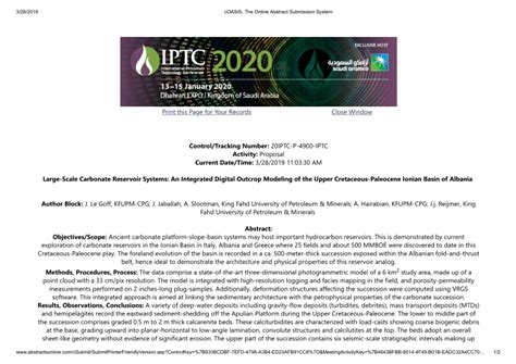 Pdf Large Scale Carbonate Reservoir Systems An Integrated Digital Outcrop Modeling Of The