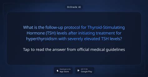 What Is The Follow Up Protocol For Thyroid Stimulating Hormone Tsh What Is The Follow Up Protocol For Thyroid Stimulating Hormone Tsh