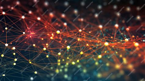 Premium Ai Image Abstract Graphic Of Interconnected Dots Symbolizing Ai Generated Illustration