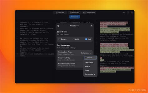 Text Compare Download Linux Softpedia