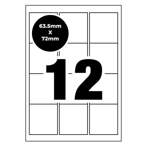 Word Label Template 20 Per Sheet A20