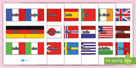 Hello In Different Languages Teacher Made Twinkl