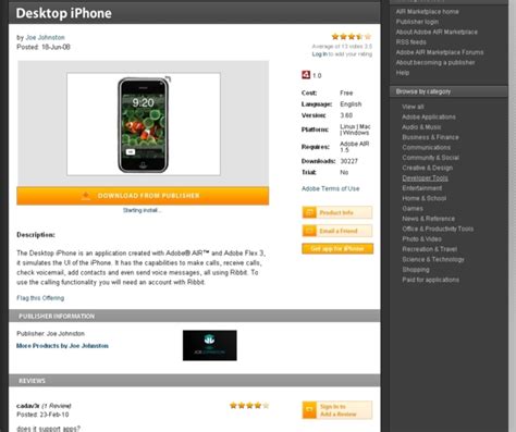 Top 10 Adobe Air Applications