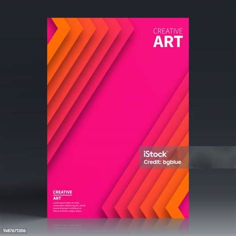 브로셔 템플릿 레이아웃 레드 커버 디자인 비즈니스 연례 보고서 전단지 잡지 페이퍼커팅에 대한 스톡 벡터 아트 및 기타 이미지 페이퍼커팅 3차원 형태 분홍 Istock