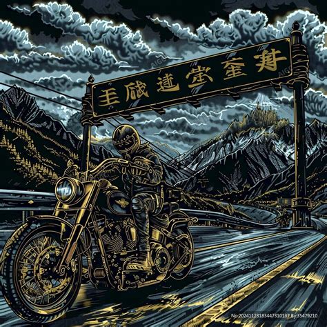 Ai创作图手绘摩托车 暴走族 朋克风插画 潮牌插画 任重道远手绘 蜀道插画 港风插画 港风谢绝还价装饰画 港风手绘 摩托车爱好者 摩托车装饰画 线稿海报 速写摩托车 插画前程似锦 金马坊插画
