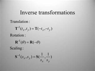 Computer Graphics Transformations PPT