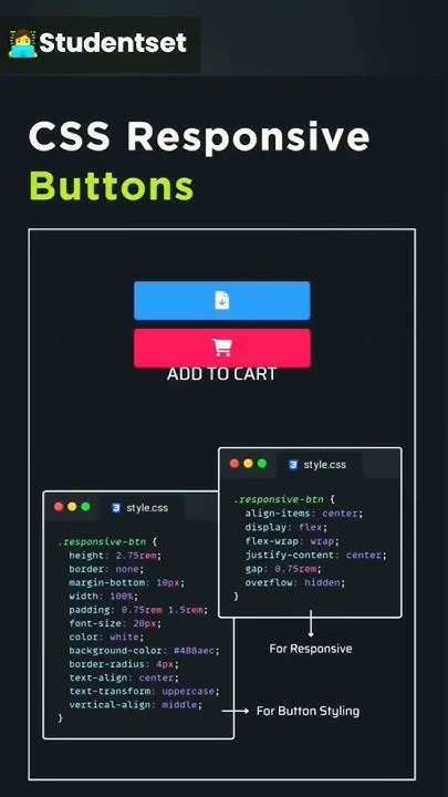 Css Responsive Buttons How To Create Css Responsive Button Youtube