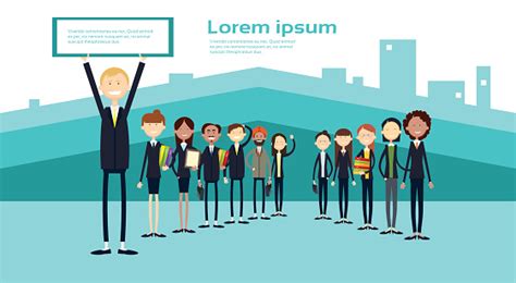 민족 비즈니스 사람들 그룹 전체 길이 믹스 인종 사업가와 경영자에 대한 스톡 벡터 아트 및 기타 이미지 경영자 고용과 노동 기업 재무와 산업 Istock