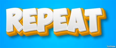 Repeat Text Effect And Logo Design Word