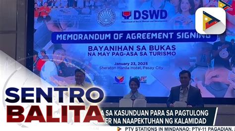 Dswd At Dot Lumagda Ng Kasunduan Para Sa Pagtulong Sa Mga Tourism