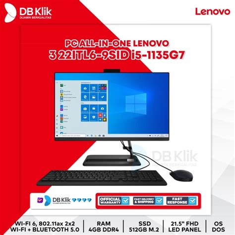 Pc Aio Lenovo Itl Sid I G Gb Ssd Gb Nodvd Dos Pc Aio