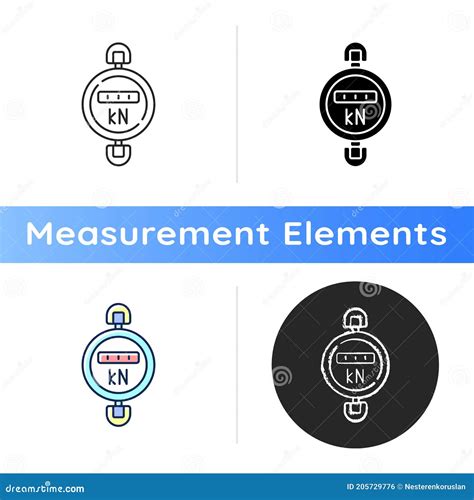 Dynamometer Linear Icon Vector Illustration 205134716