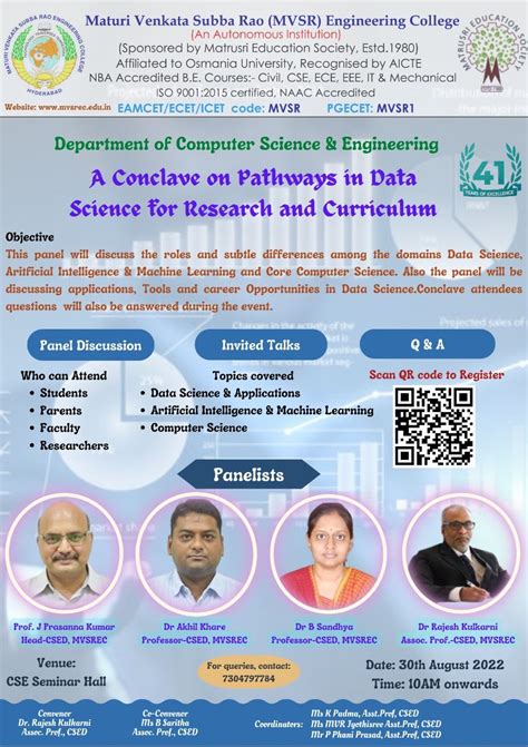 Maturi Venkata Subba Rao Mvsr Engineering College On Linkedin Dear