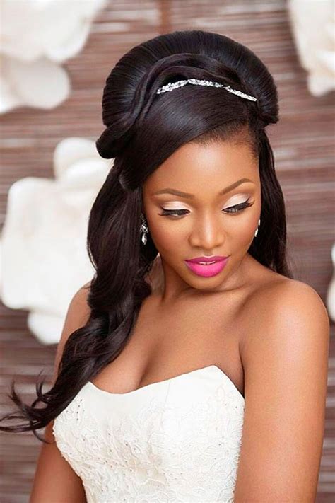 Wedding Hairstyles For Black Women With Tiara