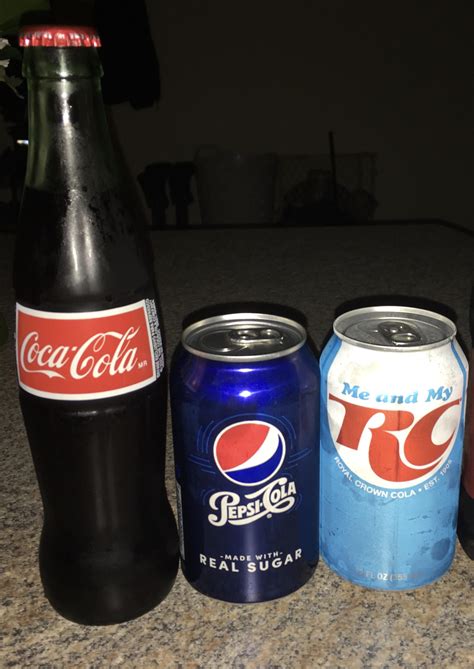 Coke Vs Pepsi Vs Rc Cola R Soda