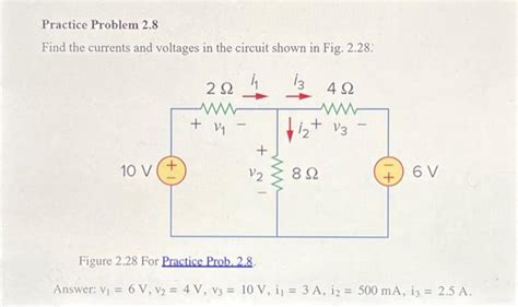 Solved Find The Currents And Voltages In The Circuit Shown Chegg
