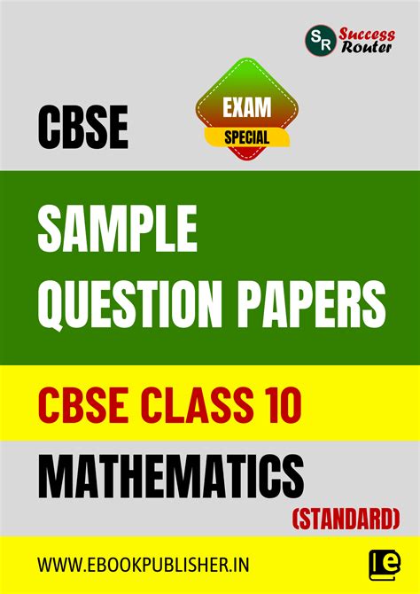 Cbse Sample Question Papers Class 10 Mathematics Standard Book For Board Exams 2026