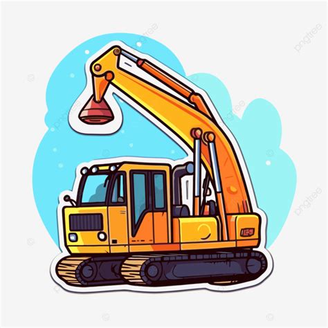 건설 기계 벡터 건설 상표 만화 Png 일러스트 및 벡터 에 대한 무료 다운로드 Pngtree