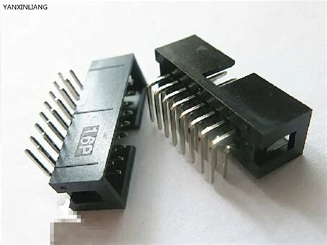 Pcs Pitch Mm X Pin Dc Pin Right Angle Male Shrouded Pcb Idc Socket Box Header In