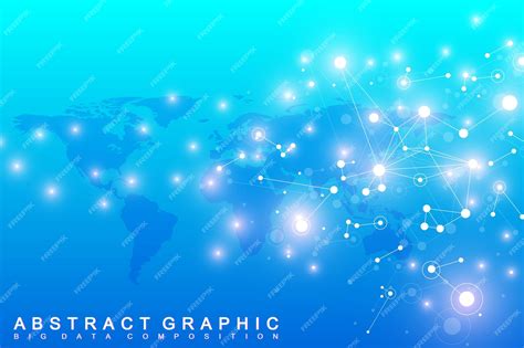Premium Vector Graphic Abstract Background Communication Big Data Complex Perspective Backdrop