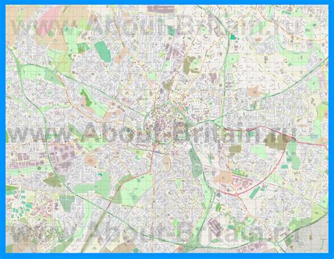 Карты Ковентри | Подробная карта города Ковентри с ...